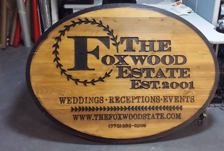 Routed and Sandblasted 3-D Signs Atlanta, Marietta, Roswell & Kennesaw